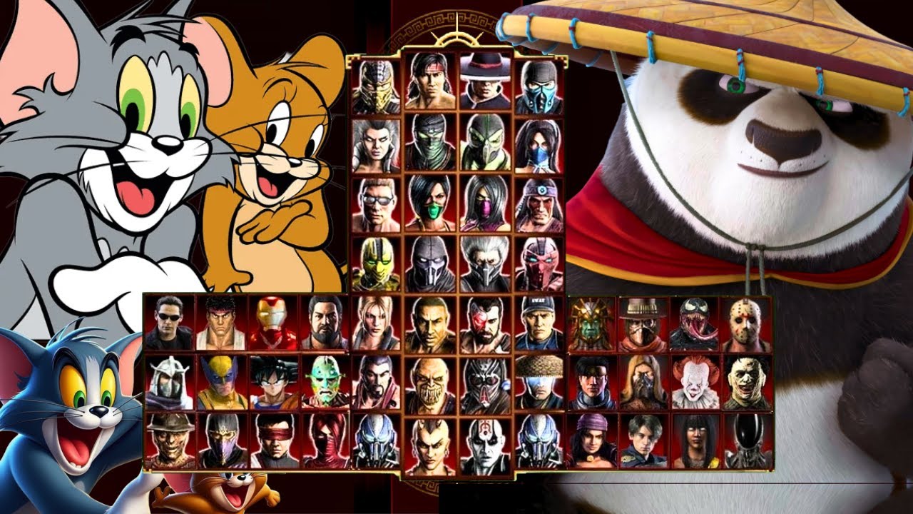 Mortal Kombat 9 - TOM & JERRY 🐱 & PO KUNG FU PANDA 🐼 - Expert Tag ...