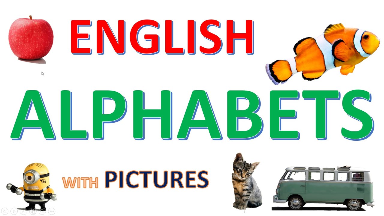 English Alphabets ABCD with Picture Book Animation | English Letters ...