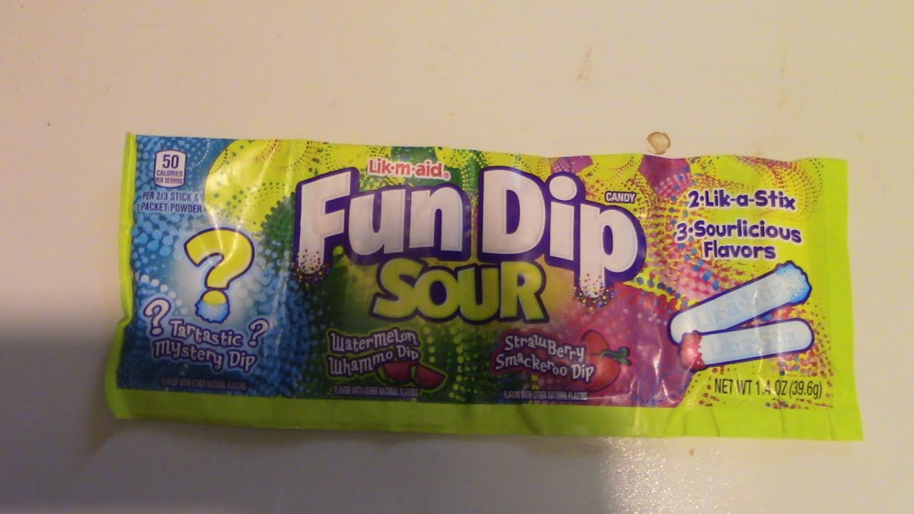 ASMR | Eating Fun Dip Powder candy sticks - YouTube
