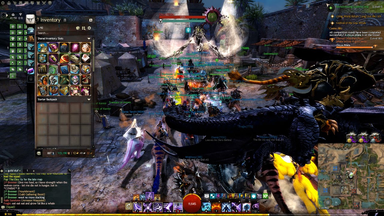 Guild Wars 2 Pinata hero chest farm - YouTube