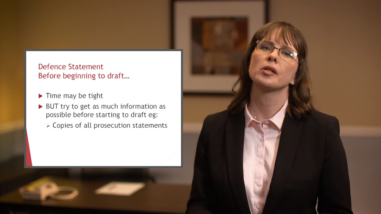 Preview - Legal Drafting - Defence Statements (Criminal Litigation ...
