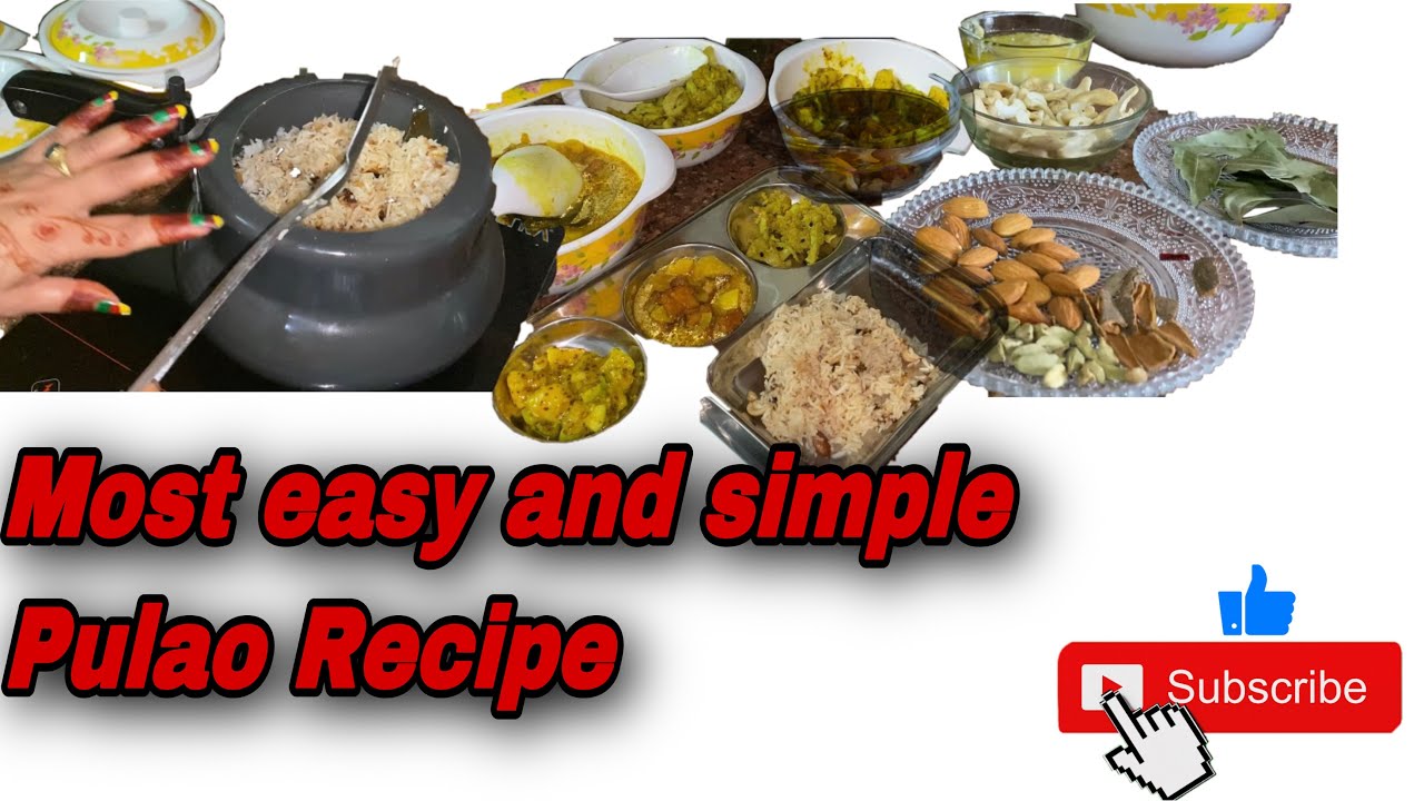 Simple & Easy Pulao Recipe |Pulao in pressure cooker|Nepali style Pulao ...
