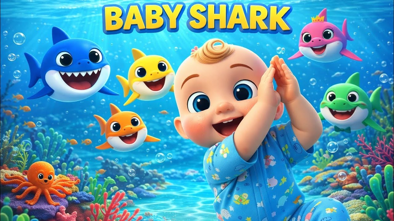 📌 Baby Shark Do Do 🦈💛🎵 | Cute Babies Doing Shark Dance Actions 😺 | Baby ...