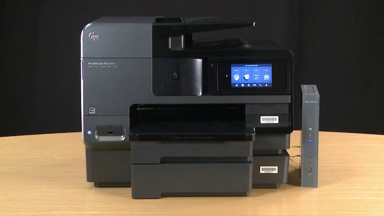 How To Connecting an HP InkJet Printer to a Wireless Network - YouTube