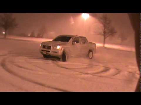 honda ridgeline in the snow - YouTube