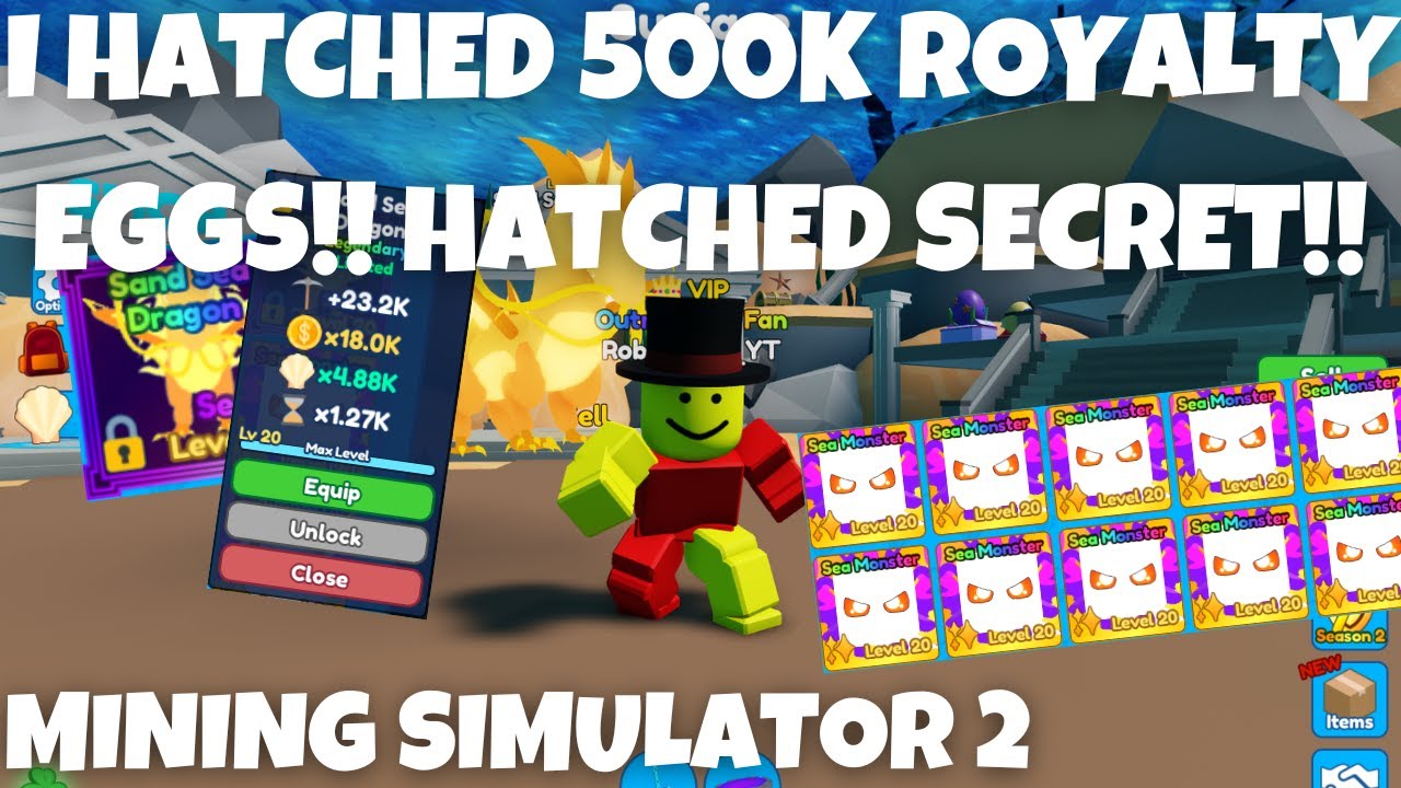 🥚I HATCHED 500K ROYALTY EGGS AND HATCHED SECRET PET!! | Mining ...