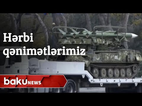 Hərbi qənimətlər nümayiş olundu