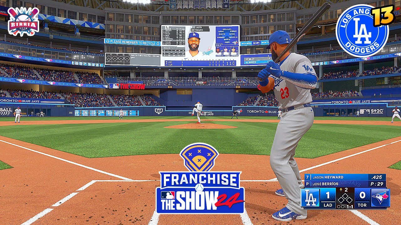 MLB The Show 24 Los Angeles Dodgers vs Toronto Blue Jays | Grand Slam ...