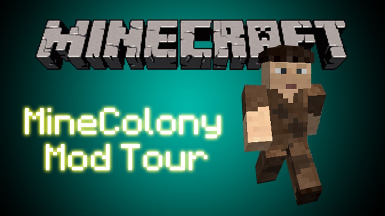 Minecraft: MineColony Mod - Bots Collect Resources For You! - YouTube