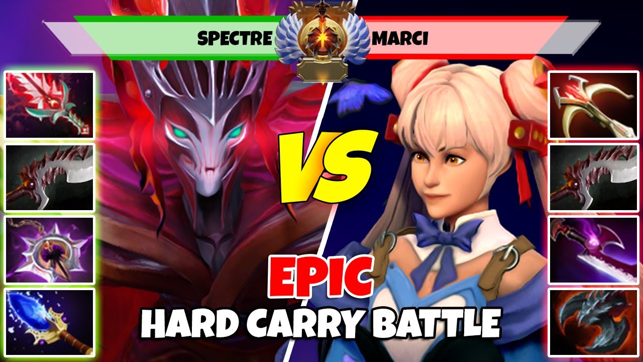 SPECTRE (Carry) vs MARCI (Carry) - Epic Battle Of Immortal Rank Dota 2 ...