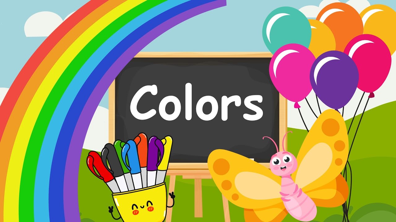 Colors Names With Examples For Kids | Best Learning | Educational Video ...