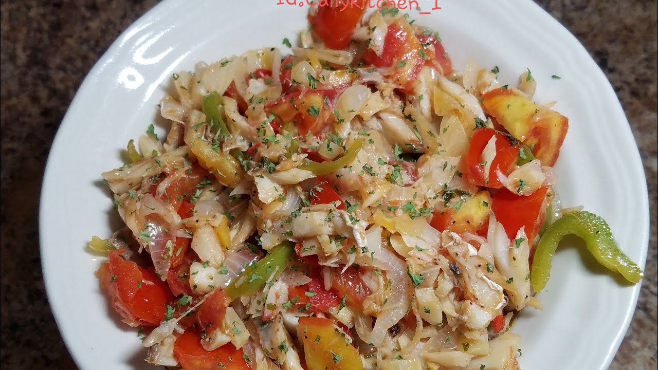 How to Cook up Saltfish||Jamaican Style||Cally J's Kitchen - YouTube