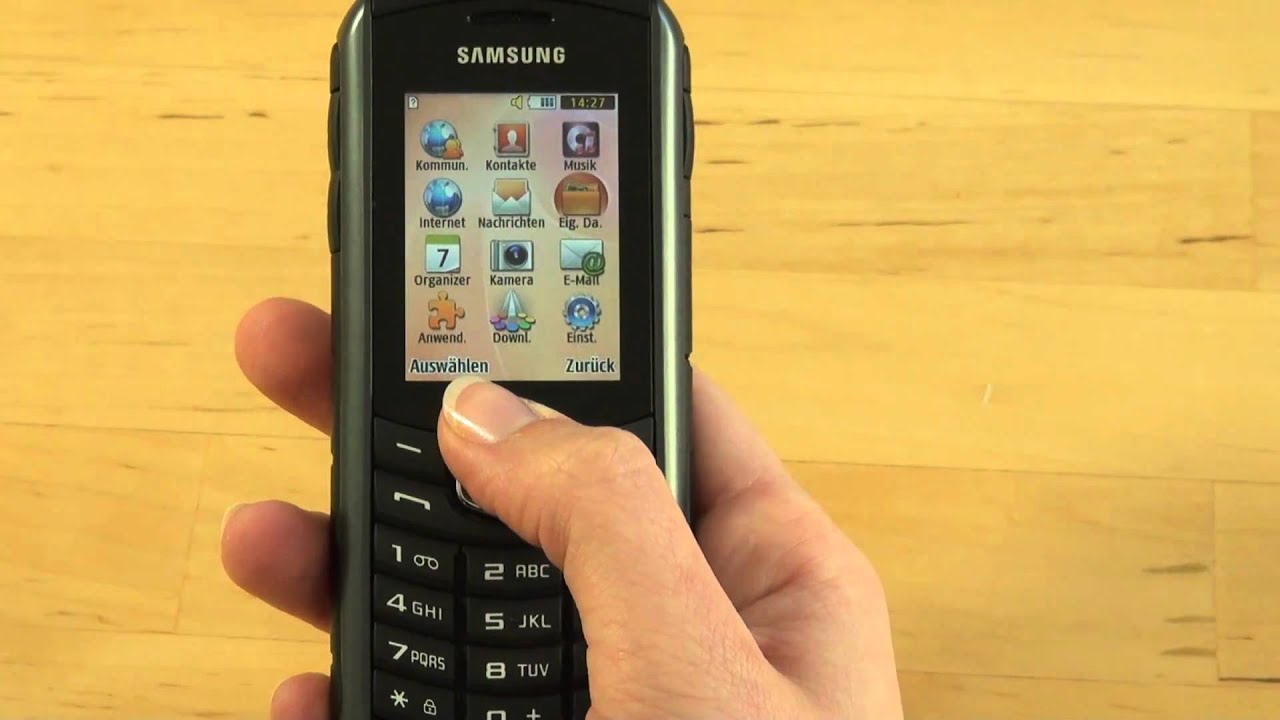 Samsung B2710 Xcover Test Bedienung - YouTube