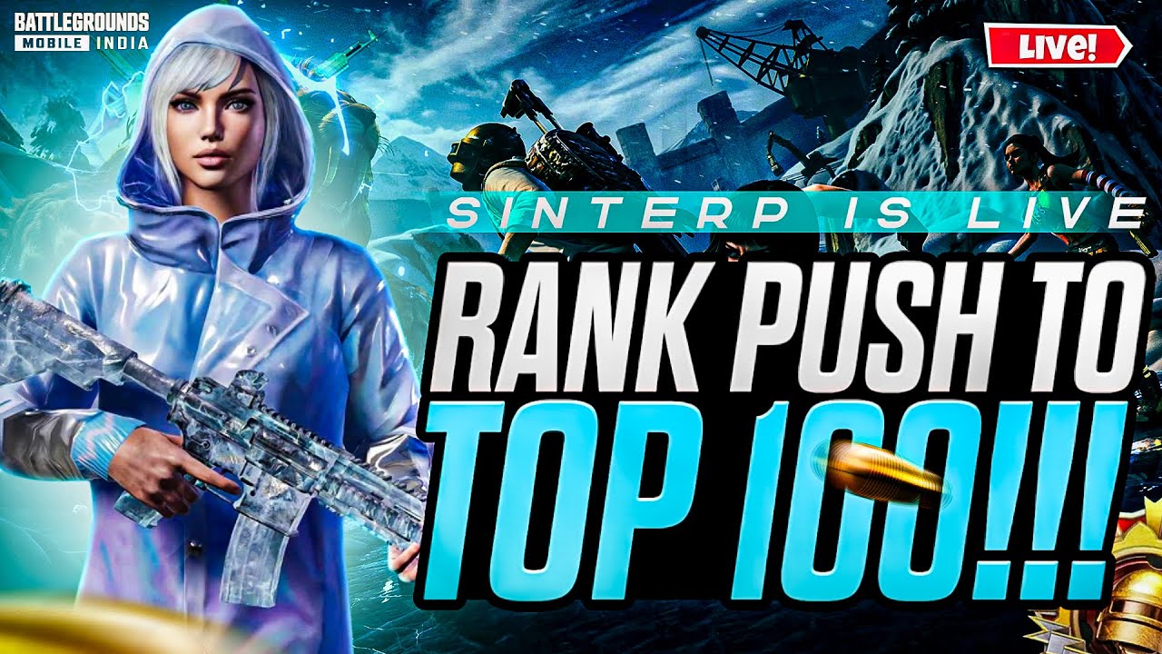 🔥 BGMI Top 100 Rank Push – Conqueror or What? 🚀🎮 | Sinterp is LIVE! 🔴# ...