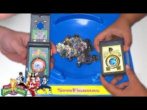 OMG POWER RANGER BEYBLADES | Power Rangers Spin Fighters - YouTube