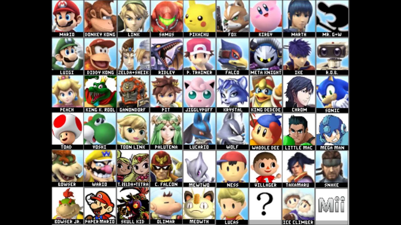 SSB4 Roster Version 4 - YouTube