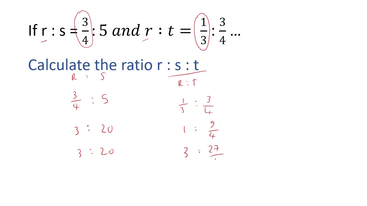 ratio problems 3 - YouTube