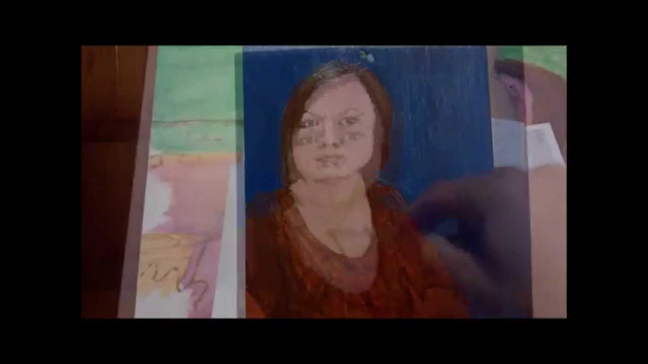 speed drawing face malowanie portretu - YouTube
