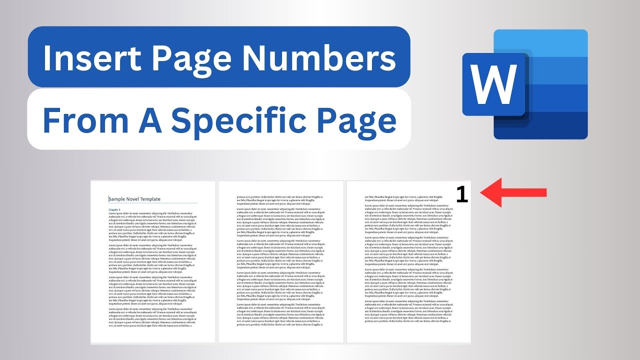 How to Insert Page Numbers From A Specific Page On Microsoft Word ...