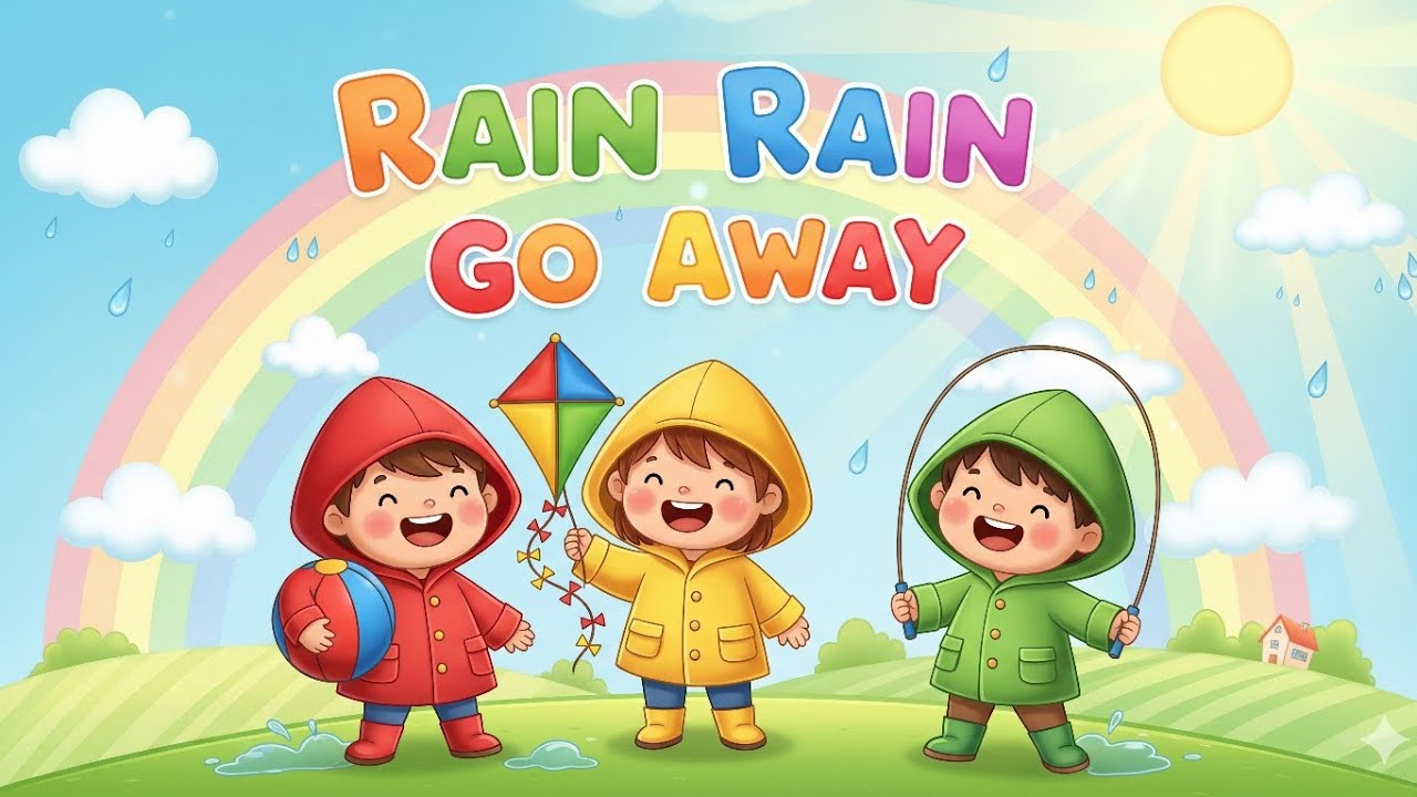 Rain Rain Go Away Song 🌧️☀️ | Fun Nursery Rhyme for Kids & Toddlers ...