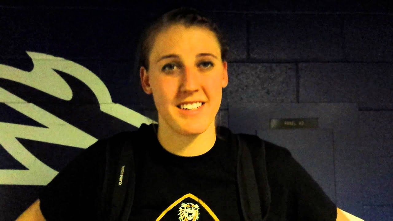 Kate Lehman on FHSU 81-71 win at Nebraska-Kearney - YouTube