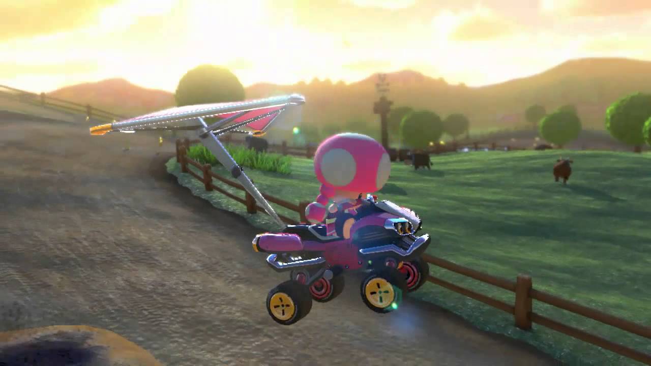 Wii U - Mario Kart 8 - (Wii) Moo Moo Meadows - YouTube