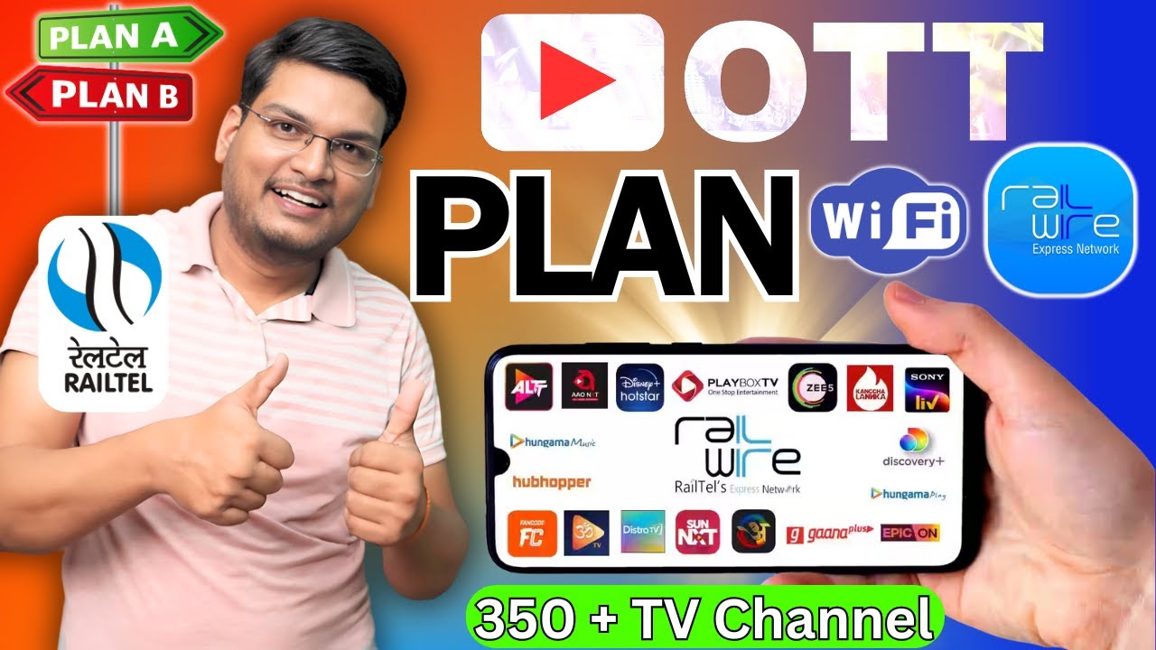 Rail Wire (Rail Tel ) OTT Subscription |Railwire Broadband OTT App Plan ...