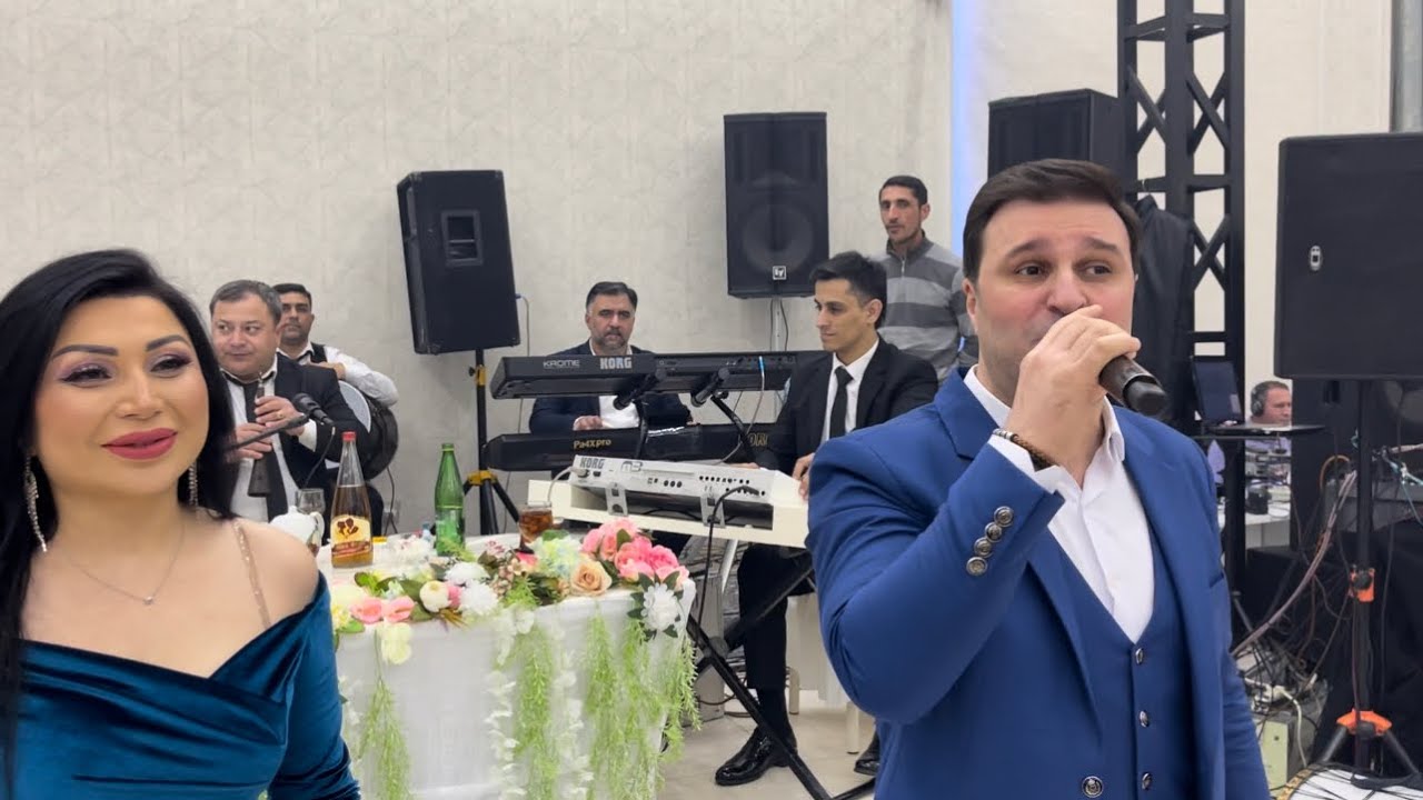 Nazli Huseynli Emil Memmedov Toy Popuri Canli ifalar - YouTube