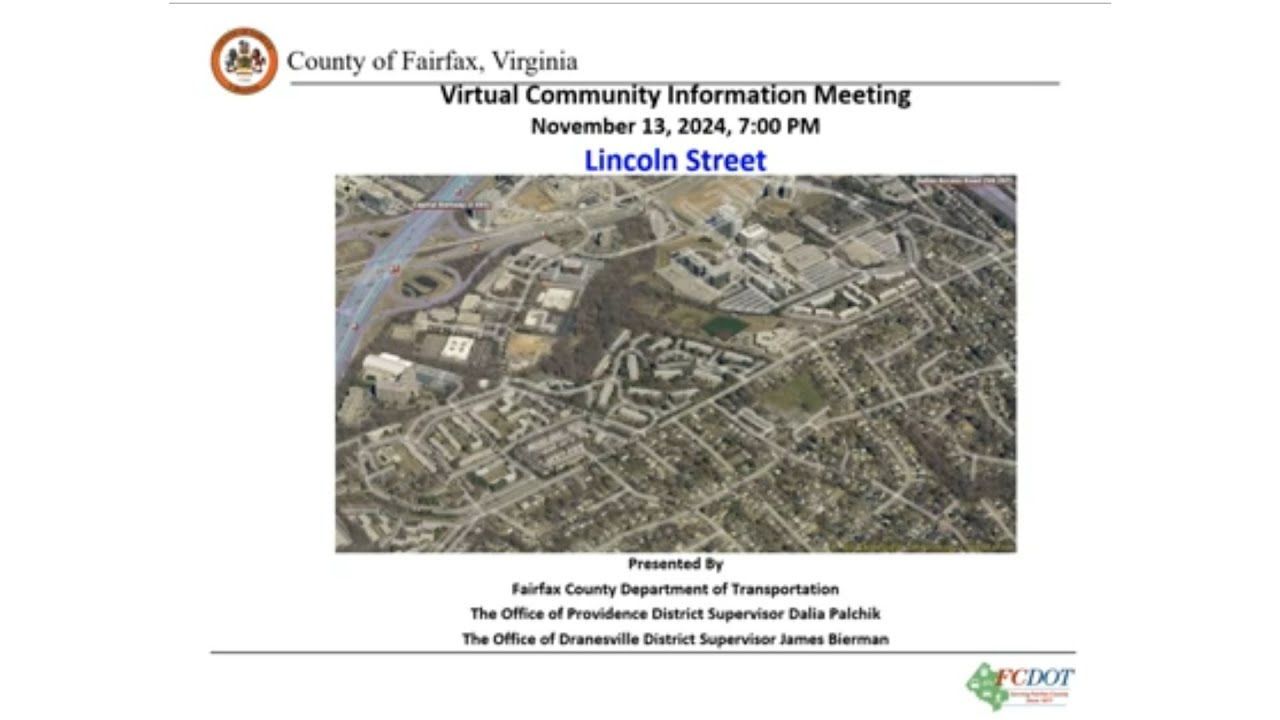 Lincoln Street Project Public Meeting Nov. 13, 2024 - YouTube