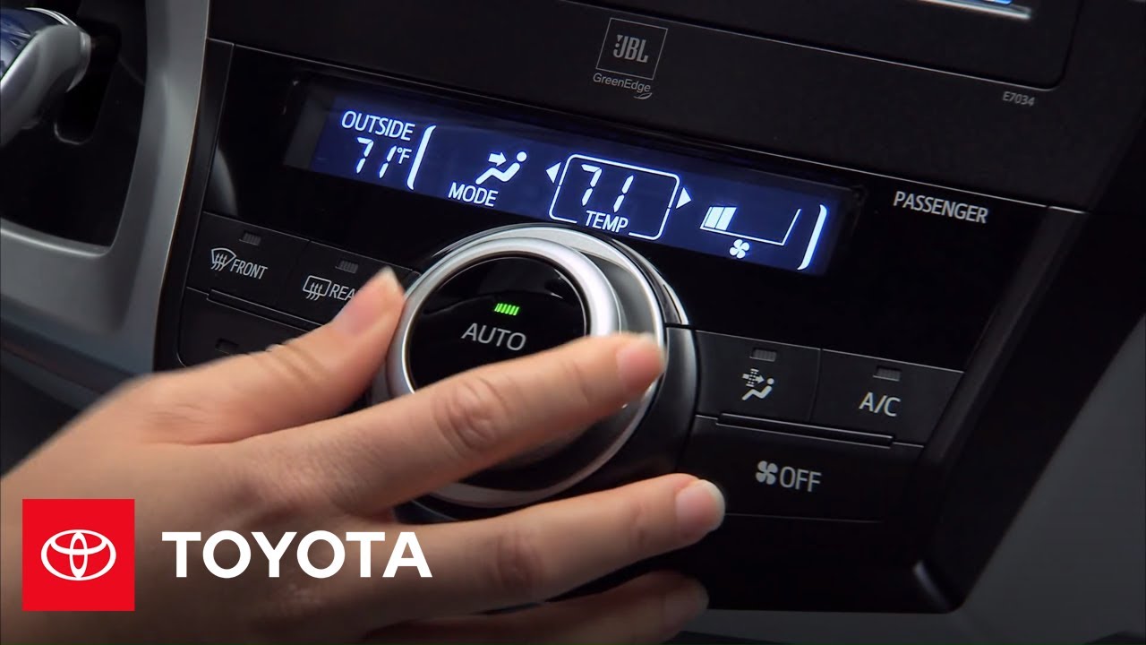 2012 Prius v How-To: Setting a Temperature | 2012 Prius v | Toyota ...