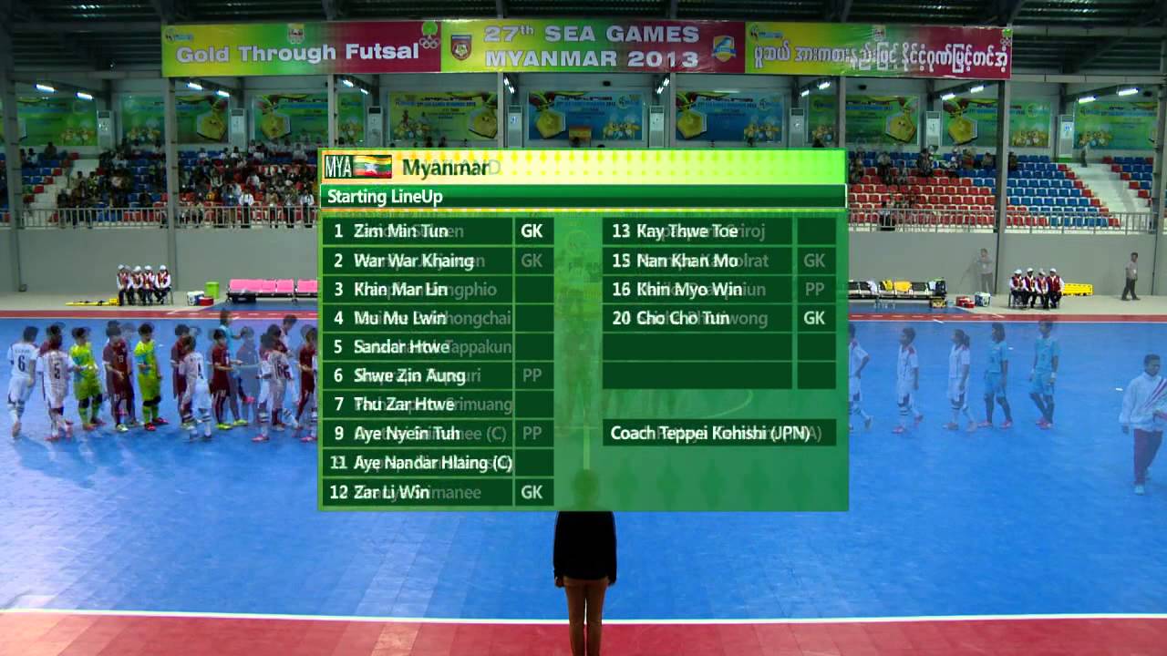 27th SEA GAMES MYANMAR 2013 - Futsal 18/12/13 - YouTube