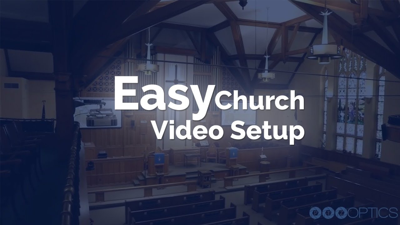 Easy Church Video Setup - USB PTZOptics Camera + Audio mixer - YouTube