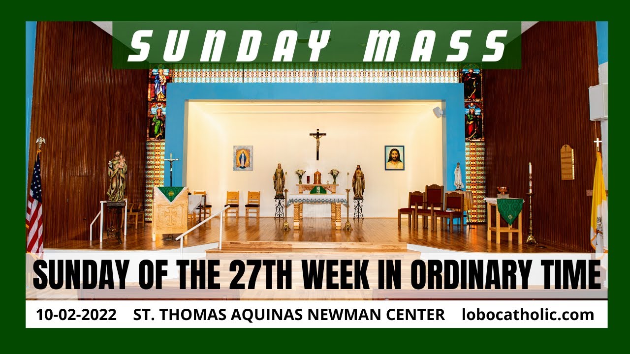 Sunday of the 27th Week in Ordinary Time - YouTube