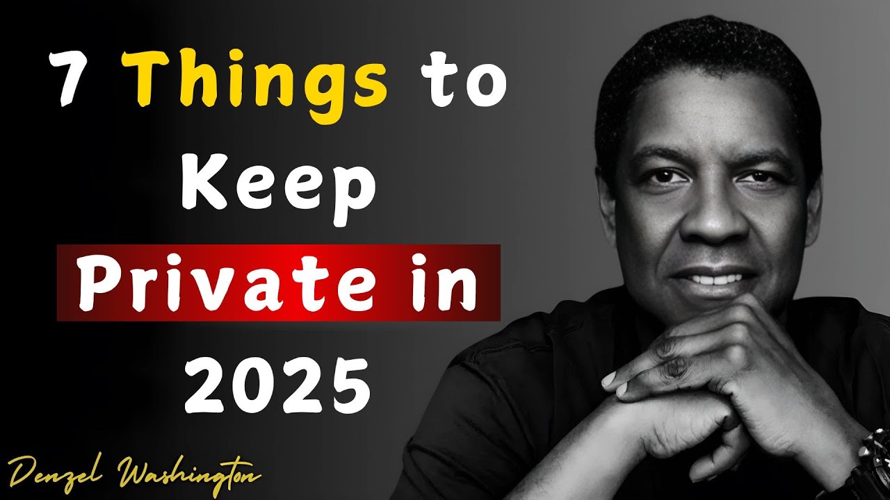 7 Things to Keep Private in 2025 – A Powerful Motivational Speech by ...