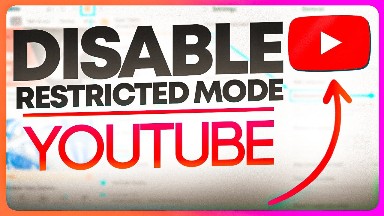How to Disable YouTube Restricted Mode on Mobile and Desktop - YouTube