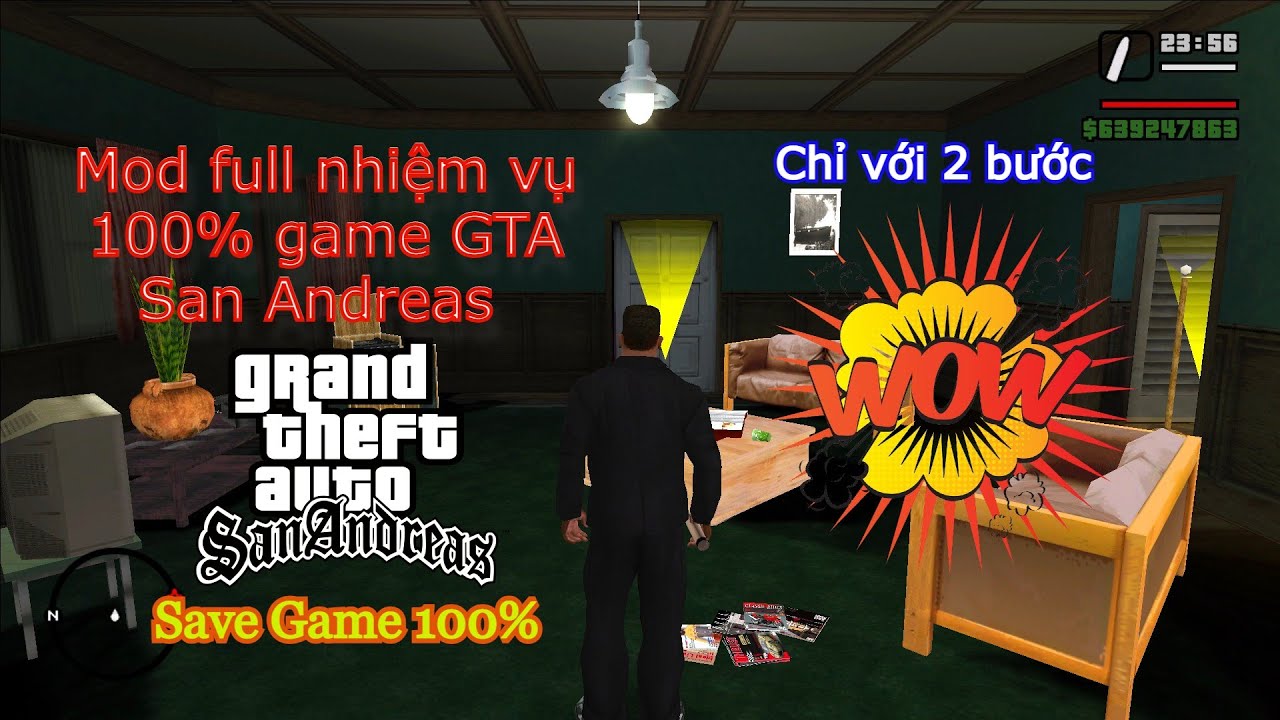 [GTA SAN MOD] Hướng dẫn mod full nhiệm vụ 100% trong game GTA San ...