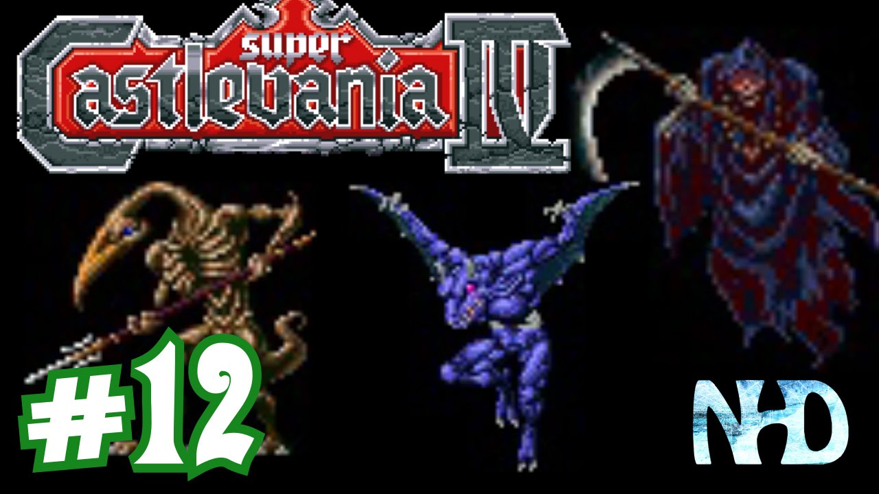 Let's Play Super Castlevania 4 Stage B - Boss Rush (Slogra, Gaibon ...