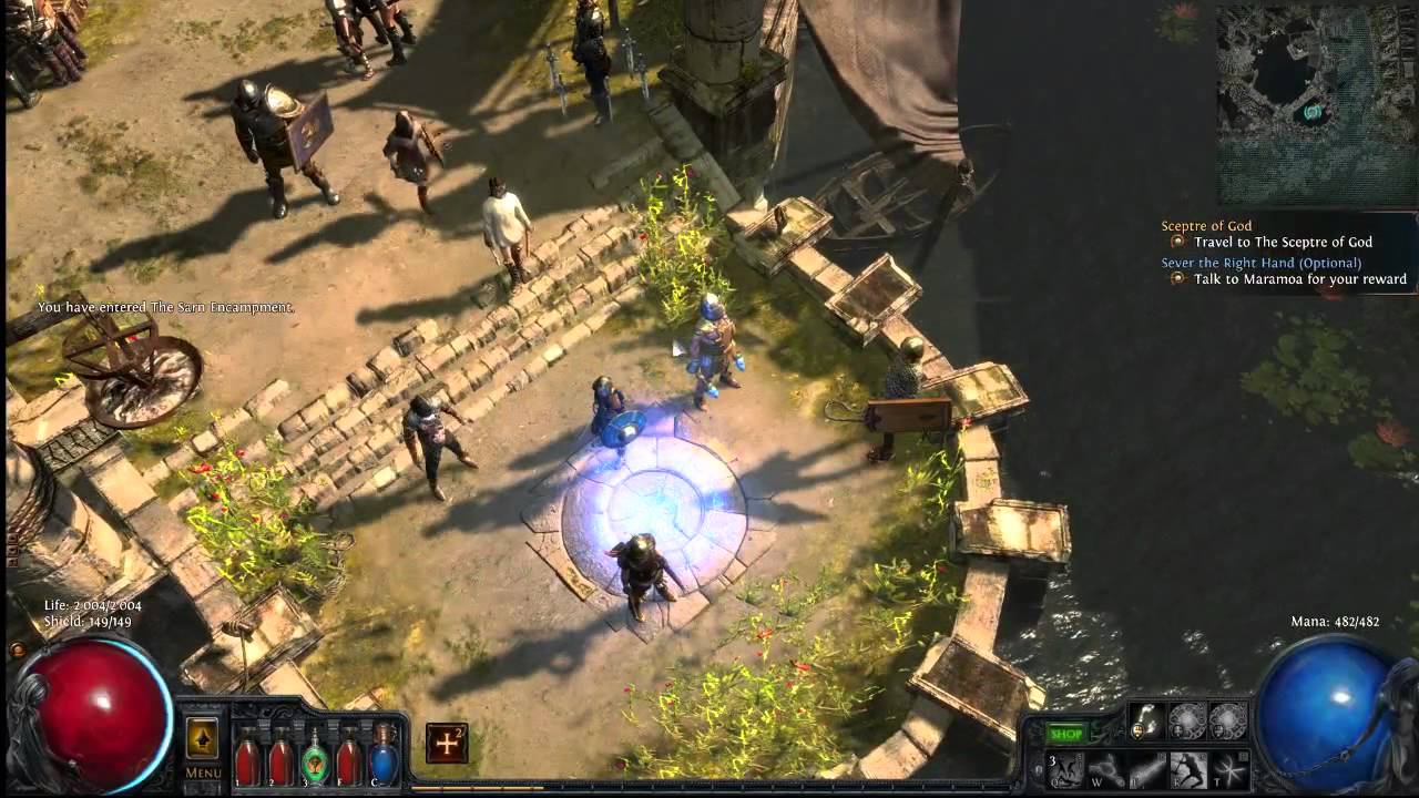 The best way to logout in Path of Exile - Exit to log in screen - YouTube