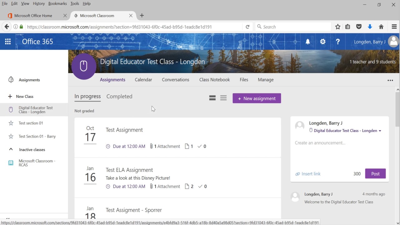 Microsoft Classroom Introduction - YouTube