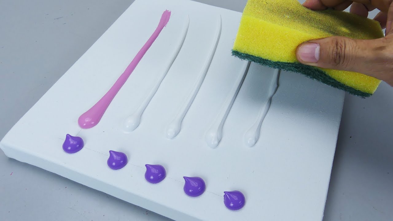 techniques de peinture acrylique #25 parc paisible en automne / Voir et faire - YouTube