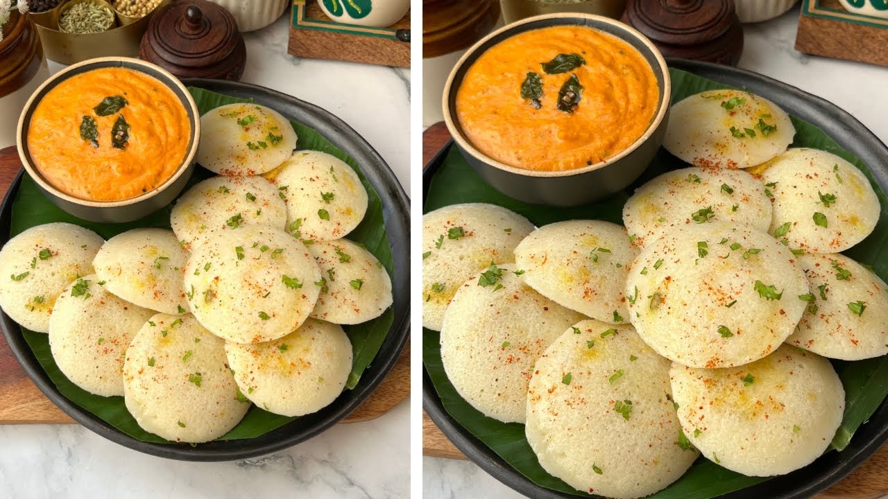 Stuffed Idli Recipe With Tomato Chutney | Potato Stuffed Idli | Potato ...