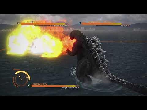 GODZILLA ps4 online battle: Godzilla vs Burning Godzilla vs Destoroyah - YouTube