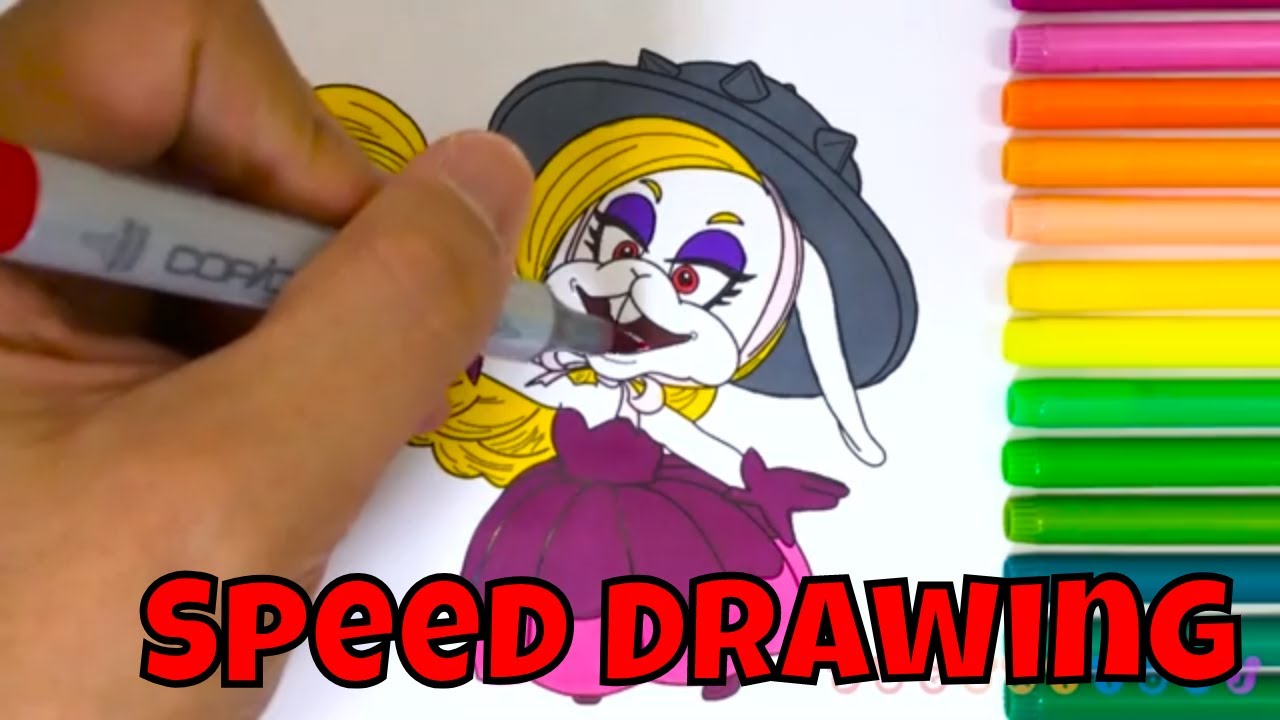 Speeding Drawing Super Mario Odyssey, Harriet | Drawing Coloring Pages ...