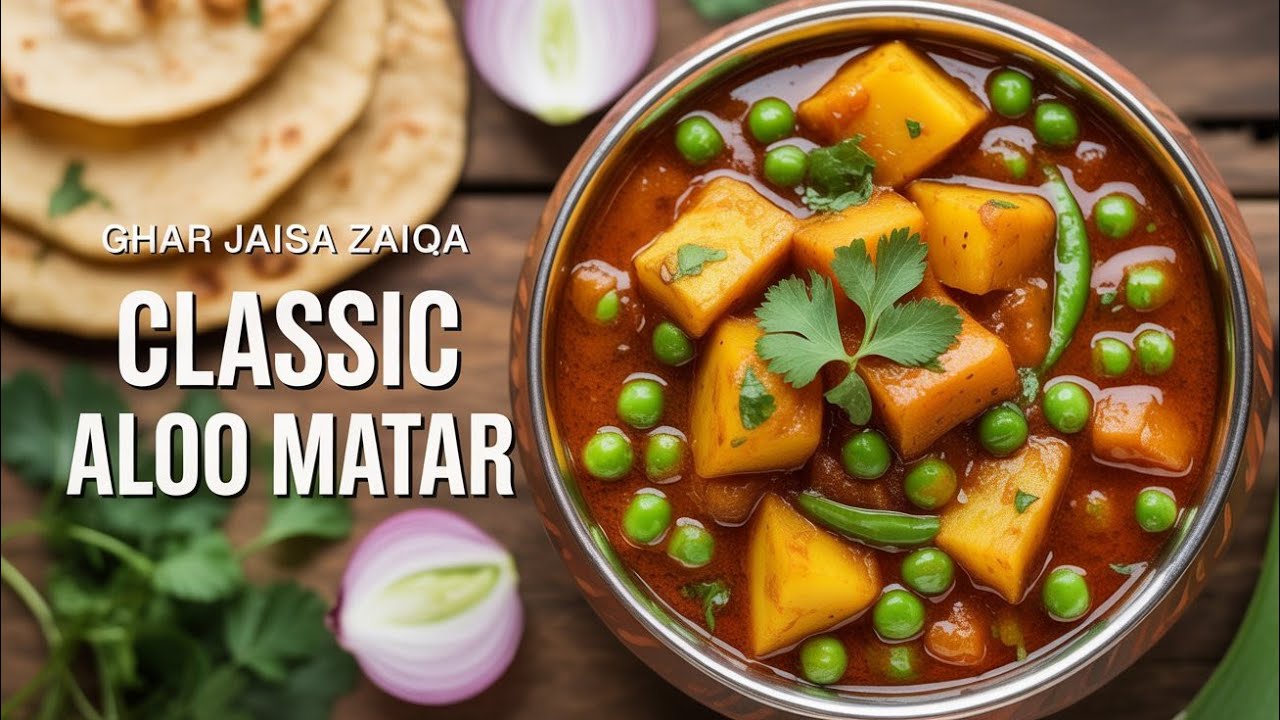 Classic Aloo Matar Sabzi | Traditional Pakistani Desi Recipe with ...