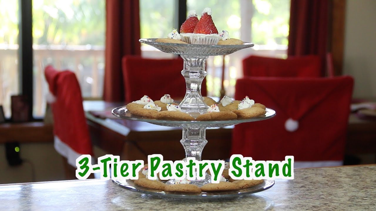 3 Tier Pastry Stand - YouTube