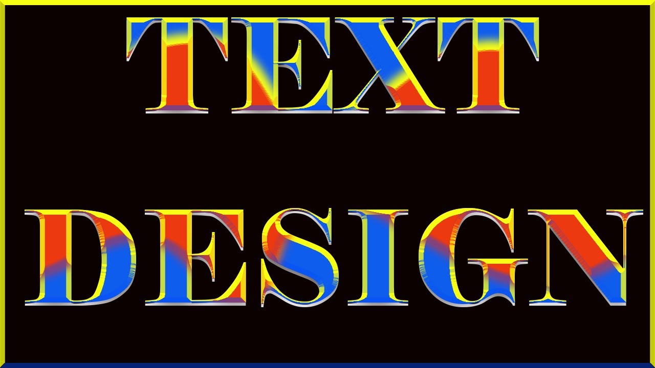 ለዓይን ማራኪ የሆኑ ፊደሎችን አፃፃፍ by adobe photoshop። how to write EXCELLENT text ...