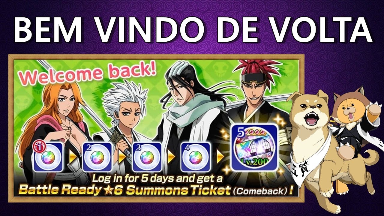 Bleach Brave Souls - Welcome Back Ticket 6* full 150% - YouTube