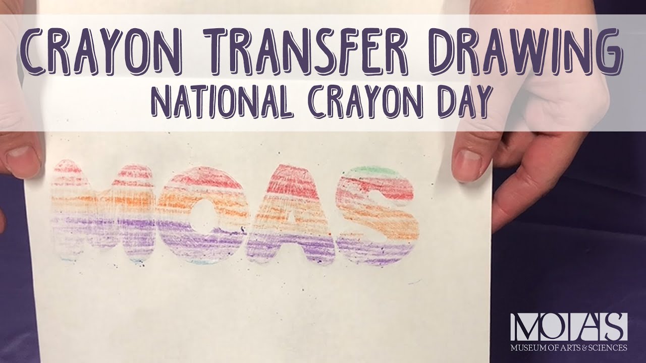 Crayon Transfer Drawing | Wax Prints Tutorial - YouTube
