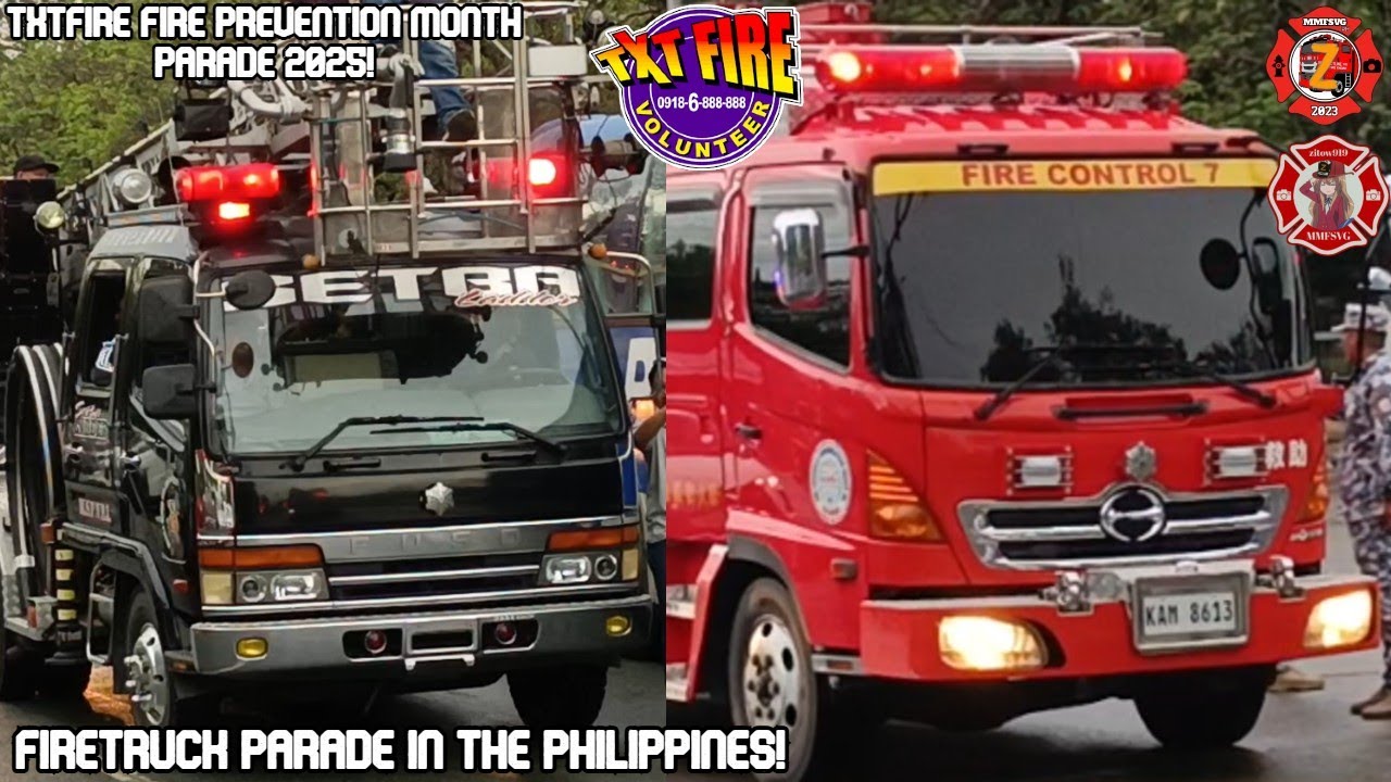 TXTFIRE PHILIPPINES FIRE PREVENTION MONTH PARADE 2025! | 2K SUBS ...