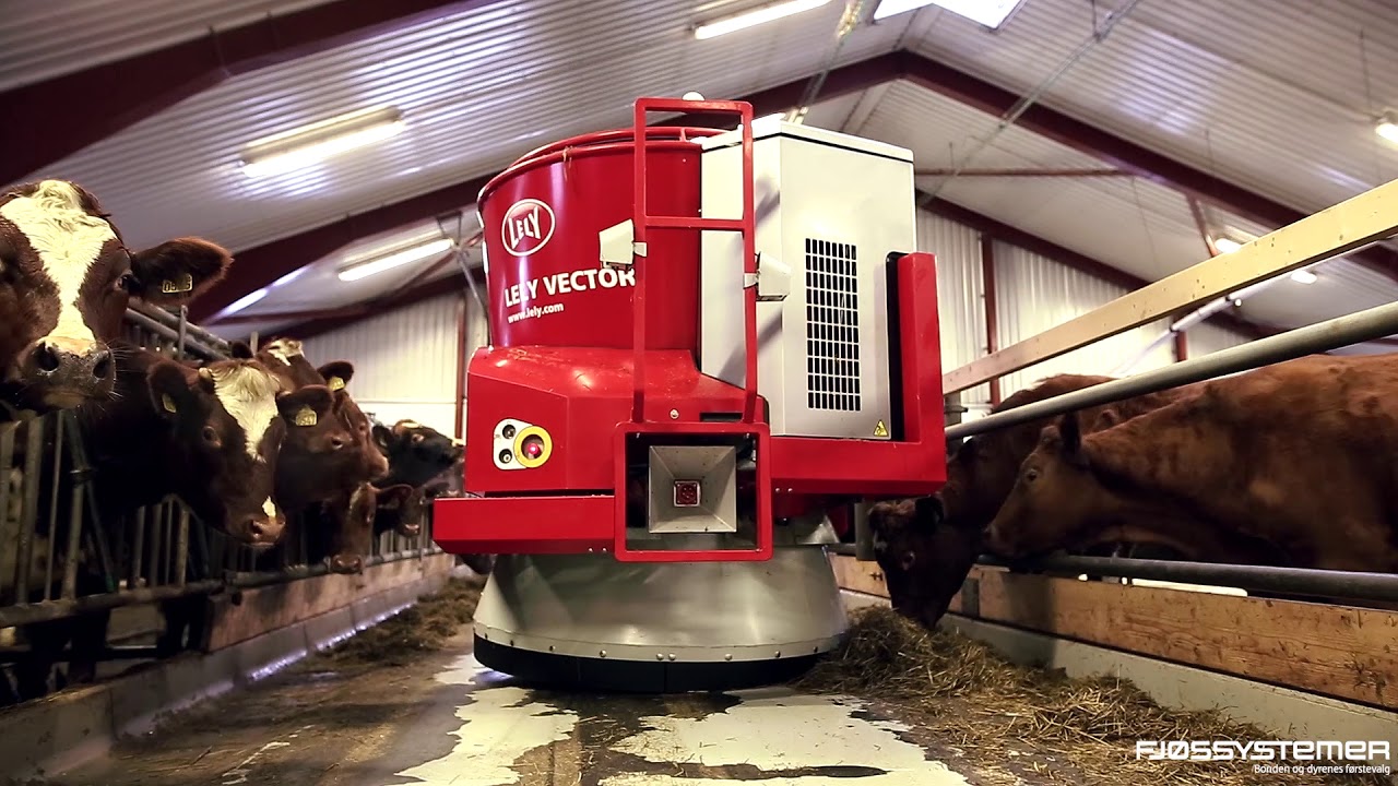Serigstad ExactFeeder rundballekutter og magasin med Lely Vector - YouTube
